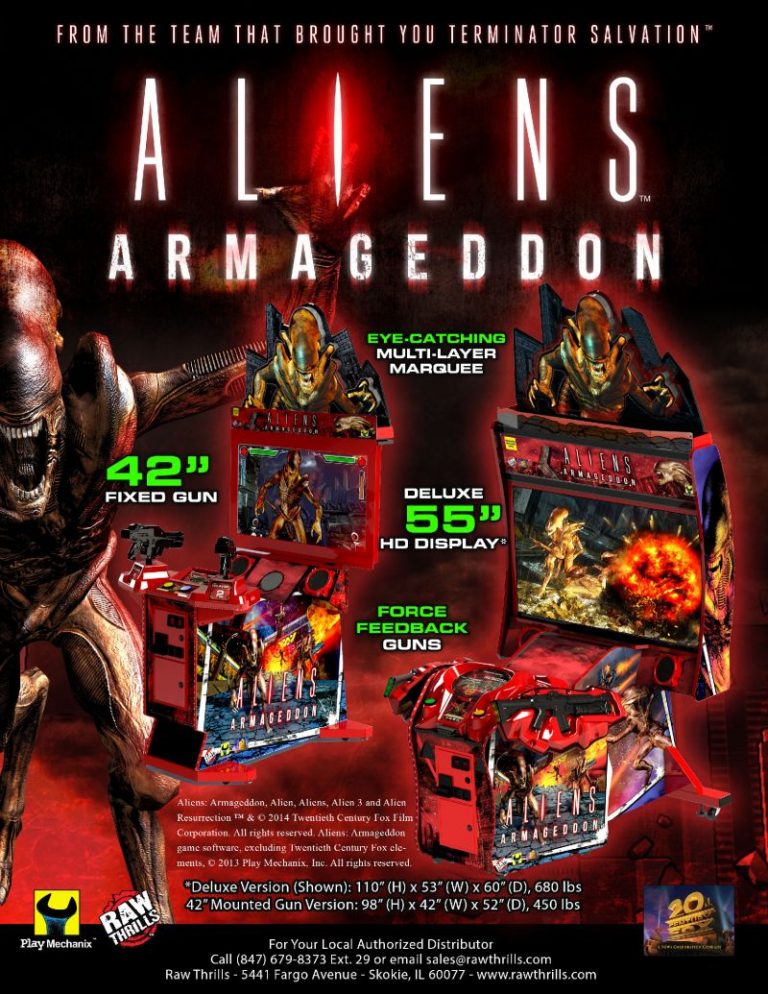 Aliens: Armageddon, toutes les salles d'arcade où y jouer en France ...